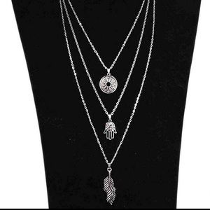Various | Jewelry | Multi Layered Silver Necklace | Poshmark